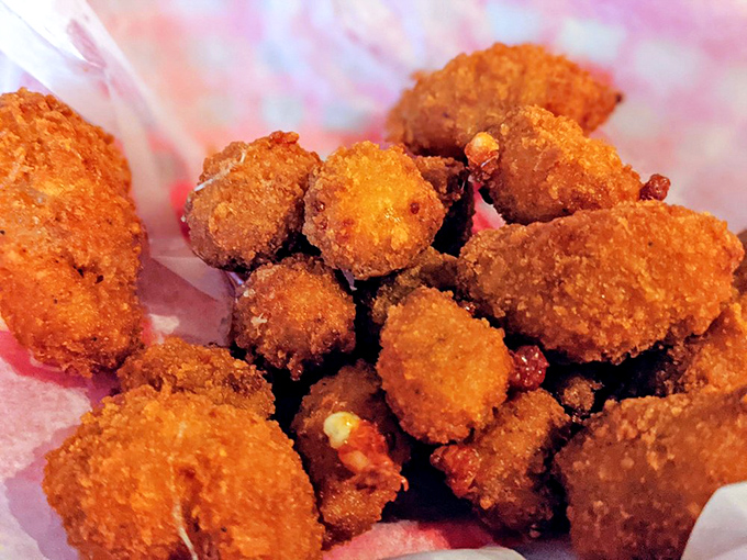 Little nuggets of joy that crunch, then melt. These golden-fried cheese curds deliver that perfect textural contradiction&mdash;crispy outside, gooey inside&mdash;that makes snacking an art form.