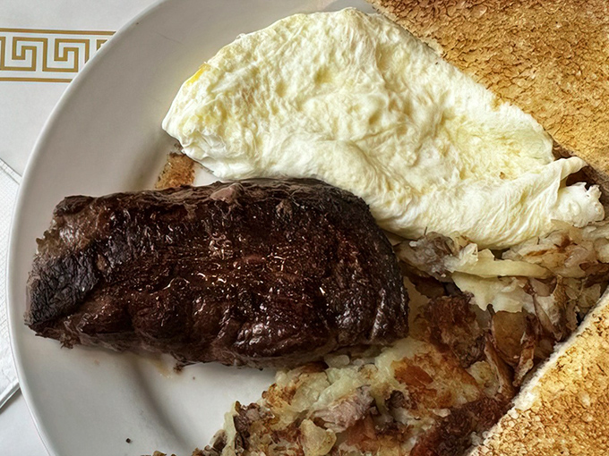 Steak and eggs &ndash; the breakfast of champions, or at least the breakfast of people who plan to skip lunch entirely.