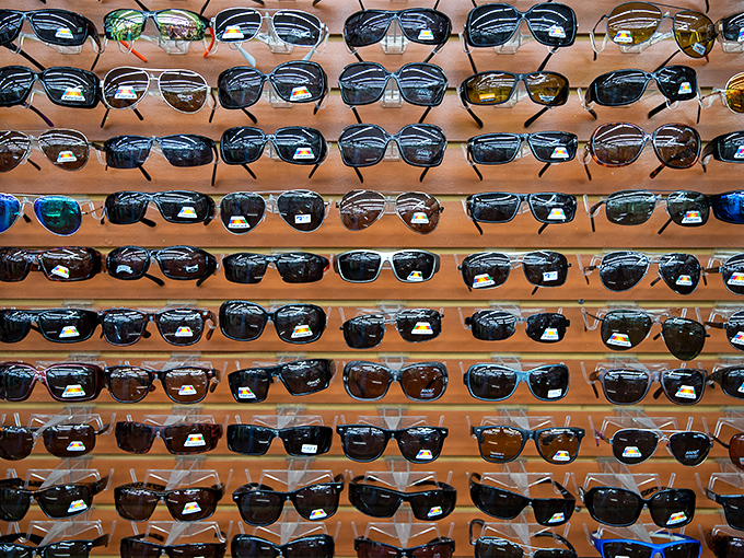 Sunglasses, sunglasses everywhere&mdash;Florida's unofficial uniform displayed in enough styles to outfit every face shape in the Sunshine State.