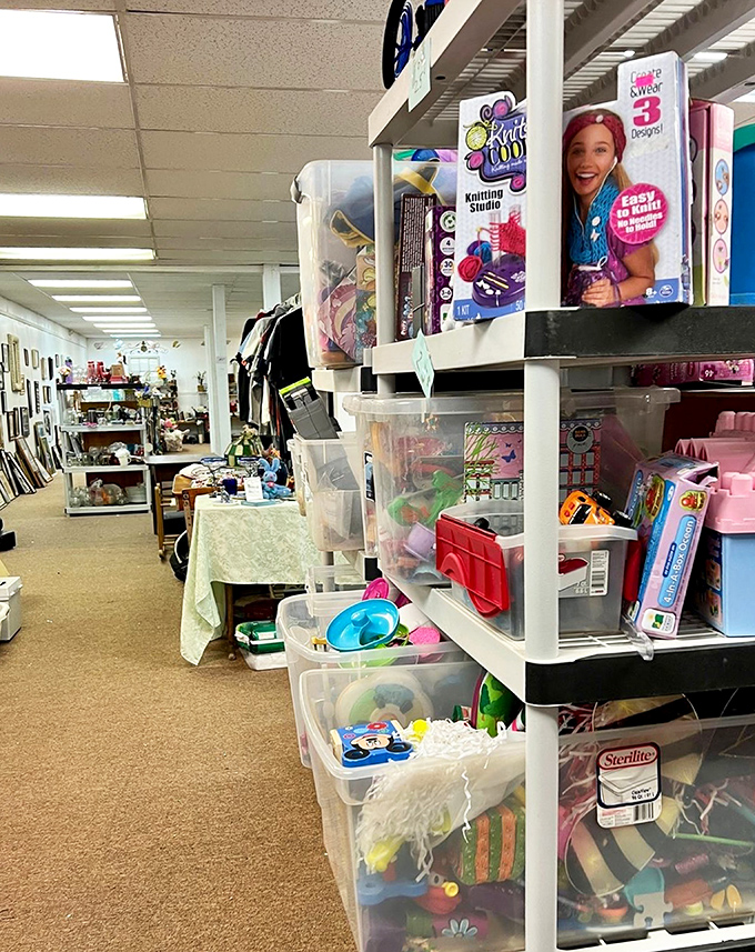 The toy section transforms grown-ups into kids faster than Christmas morning, minus the early wake-up call.