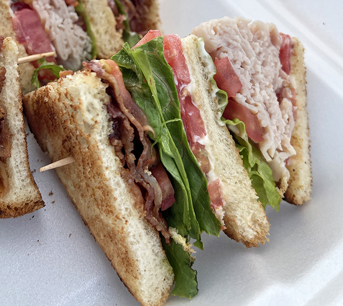 This club sandwich isn't just stacked&mdash;it's architected. The Empire State Building of lunch options, complete with crisp lettuce "observation decks."