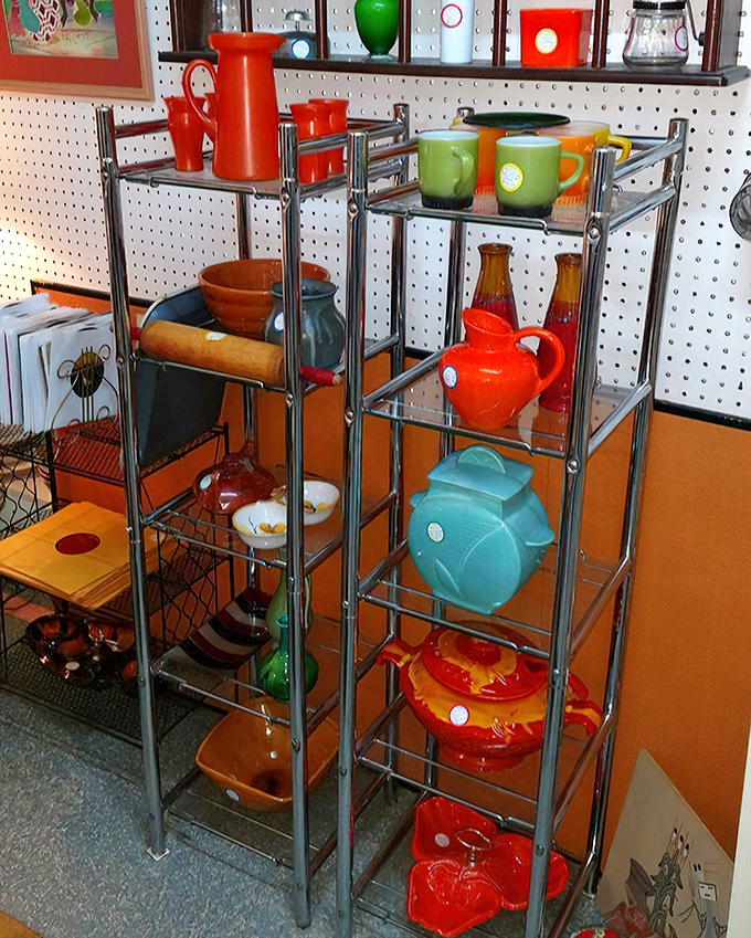 A ceramic rainbow of mid-century design. That Fiestaware collection could make even Marie Kondo break her minimalist vows.