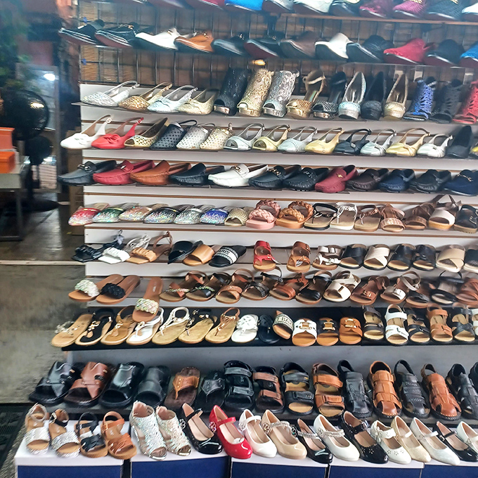 Sandals, heels, and everything in between&mdash;this footwear display proves that in Florida, you can never have too many options for well-dressed feet.