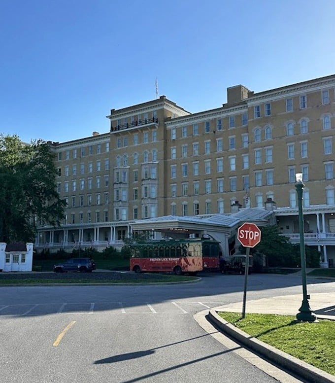 The grand French Lick Resort provides an appropriately elegant backdrop for steaks worthy of such historic surroundings.