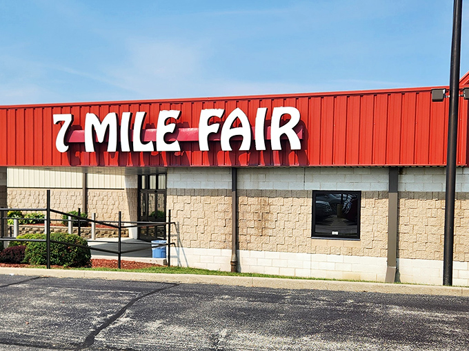 The legendary 7 Mile Fair&mdash;where Wisconsin's largest collection of "I didn't know I needed that" awaits behind that iconic red facade.