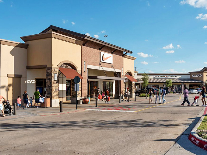 Allen Premium Outlets combines elegant architecture with outlet prices, proving you can have champagne taste on a beer budget.