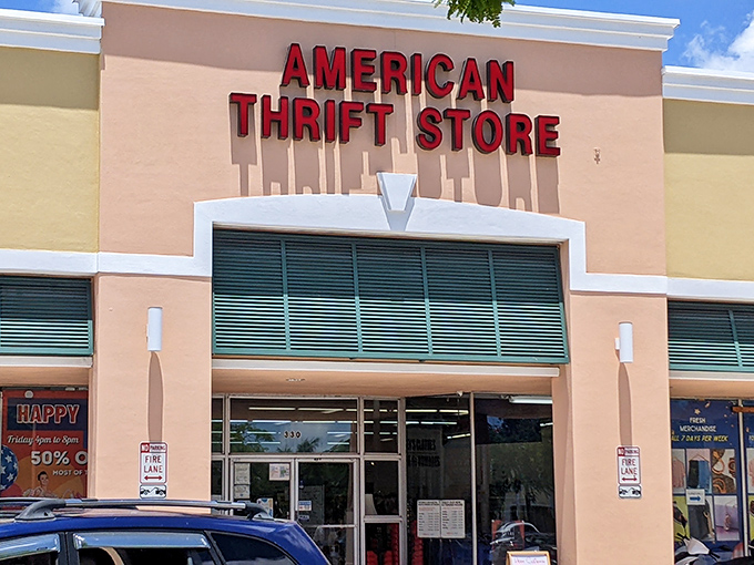 American Thrift Store's polished appearance elevates secondhand shopping to retail store standards perfectly.