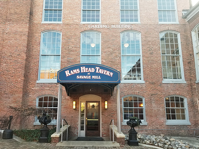 The historic Savage Mill's brick architecture adds extra character to every antique find you discover.