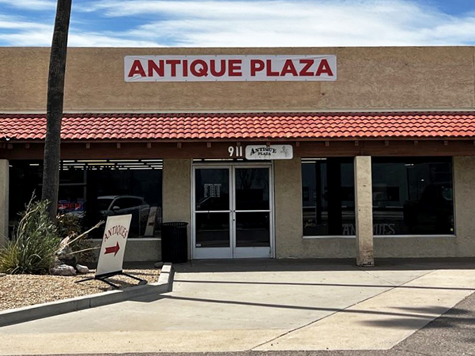 Sometimes the best treasures hide behind the most unassuming facades - Mesa's antique secret revealed.