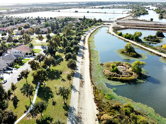 Bakersfield's waterside path offers the ultimate retirement twofer&mdash;neighborhood convenience on one side, nature's serenity on the other.