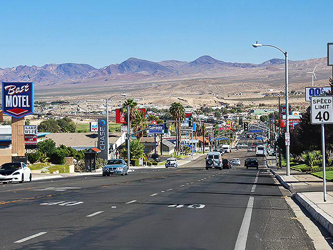 Barstow's Main Street carries the spirit of Route 66, where retirement can include a daily dose of Americana.