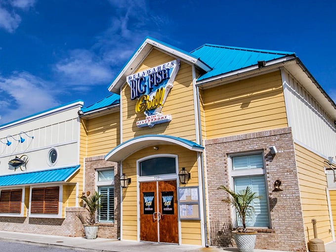 Sunshine yellow walls promise the kind of warmth that makes every meal feel like vacation.