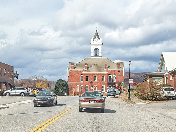 Blairsville's historic courthouse stands as the crown jewel of this mountain community. Those mountains in the background aren't just showing off&mdash;they're part of the family.