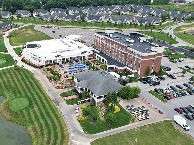 Canfield's suburban paradise spreads like a well-planned dream where families actually know their neighbors' names.