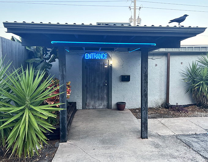 That blue neon "ENTRANCE" sign isn't just showing you the way in&mdash;it's the starting line for your taste buds' marathon. Cattle Ranch keeps it mysteriously simple.