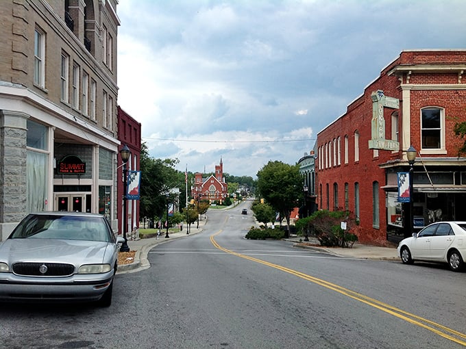 Wide boulevards and mature trees frame a downtown that feels like stepping into a Norman Rockwell painting come alive.