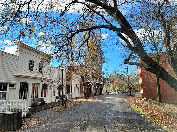 Columbia's main drag looks like a Western movie set - except the Gold Rush history is 100% real. 