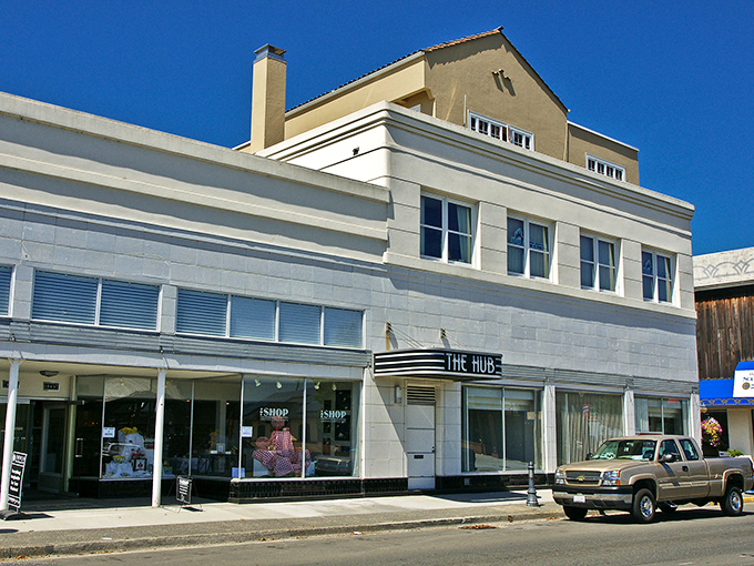 The Hub stands as a centerpiece of Coos Bay's historic district, where coastal charm meets small-town friendliness.