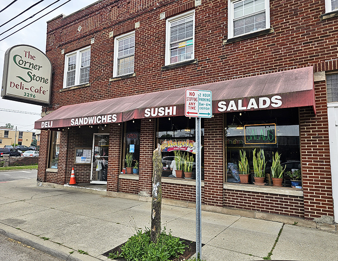 Cornerstone Deli sits at the intersection of "charming brick building" and "I need that sandwich right now."