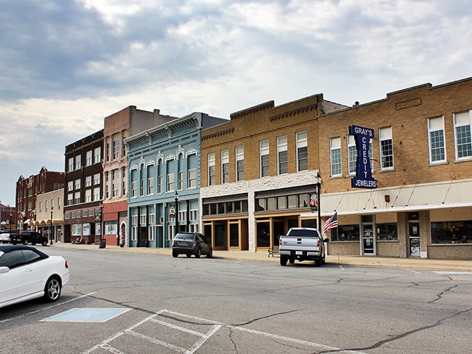 Downtown Denison's colorful storefronts create a Norman Rockwell painting come to life, where local businesses still form the heart of the community.