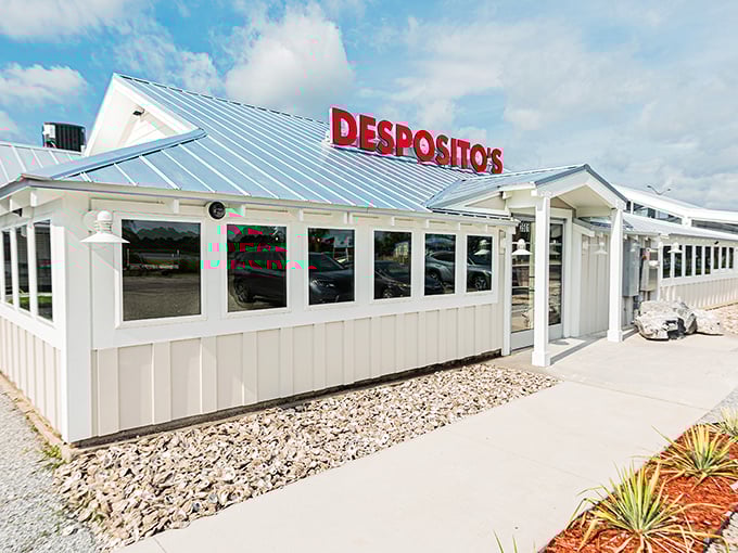Desposito's crisp white exterior hides seafood treasures within &ndash; like finding a pearl in an oyster shell!