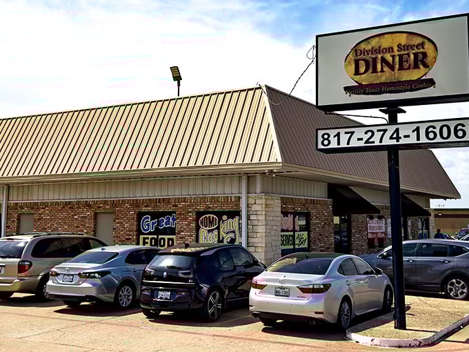 Division Street Diner's homey brick exterior gives away nothing about the breakfast masterpieces created within these walls.