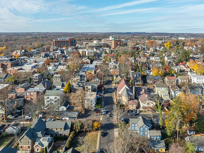 Modern meets historic in this downtown where past and present shake hands daily.