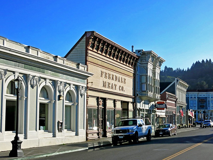 Ferndale's Victorian buildings are so ornate they make wedding cakes look plain by comparison.