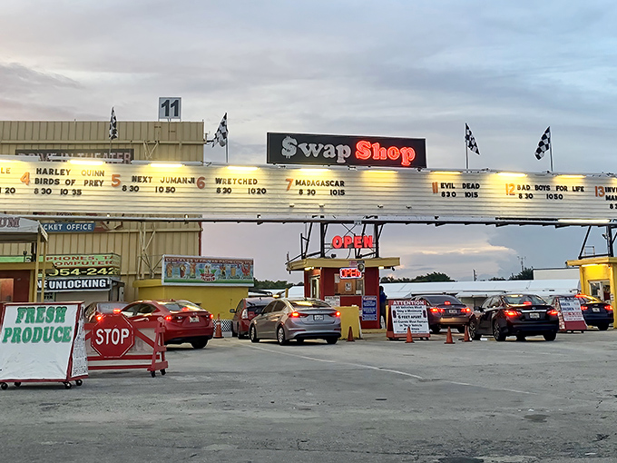 When flea markets grow up, they become magnificent complexes like this Fort Lauderdale shopping wonderland.