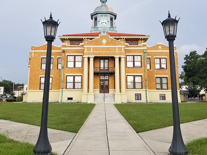 Inverness courthouse commands respect with its stately presence and perfectly manicured grounds that say "we care."