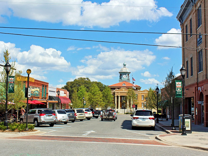 Inverness courthouse stands proud like the town's distinguished grandfather, keeping watch over generations of Florida memories.