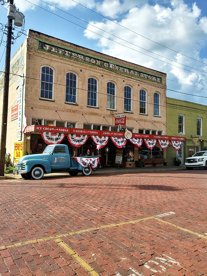Jefferson's antebellum elegance flows like the Big Cypress Bayou through every Victorian-era street and sidewalk.