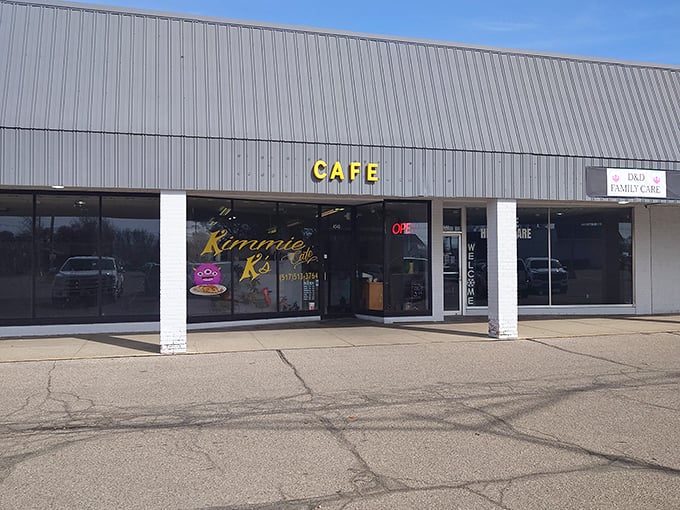 Kimmie K's Cafe might blend into the strip mall landscape, but your taste buds will never forget their first visit.