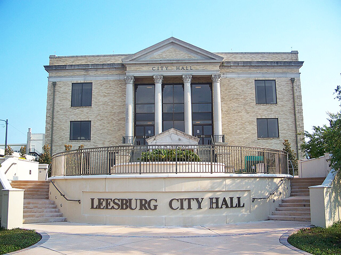Leesburg City Hall welcomes residents with modern efficiency wrapped in small-town Southern hospitality.