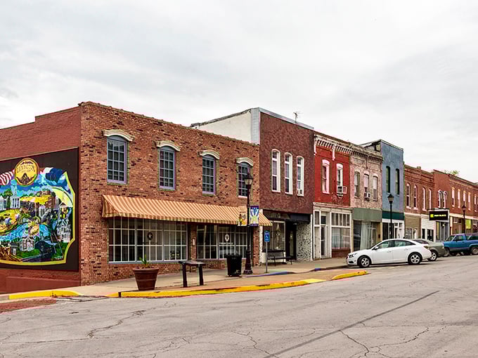 Lexington's colorful murals add modern flair to timeless brick, like finding your grandmother wearing trendy sneakers.