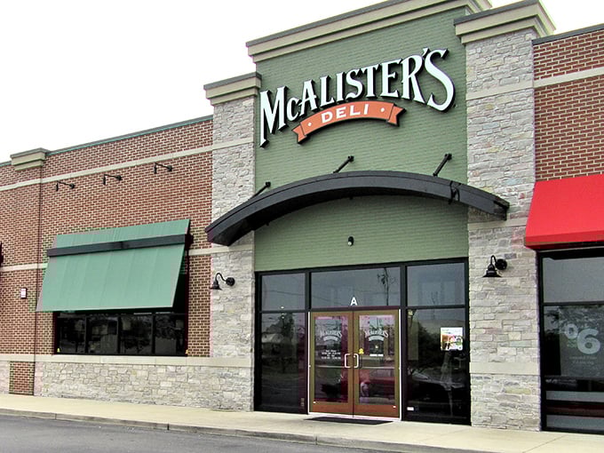 McAlister's stone and brick exterior promises the comfort of reliability&mdash;where your sandwich always arrives exactly as expected.