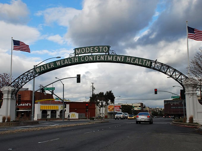 Welcome arches announce a city where your money works harder and your meals taste better.