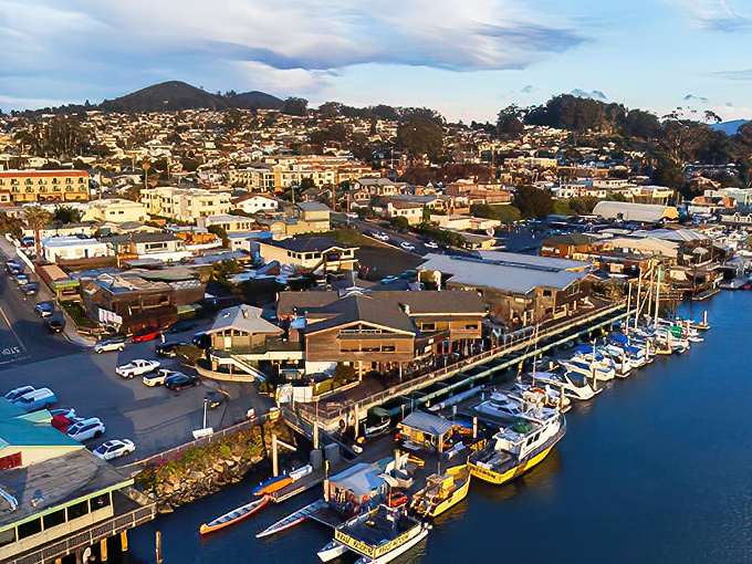 Morro Bay's stunning harbor view – where boats bob gently in waters so blue they look Photoshopped.