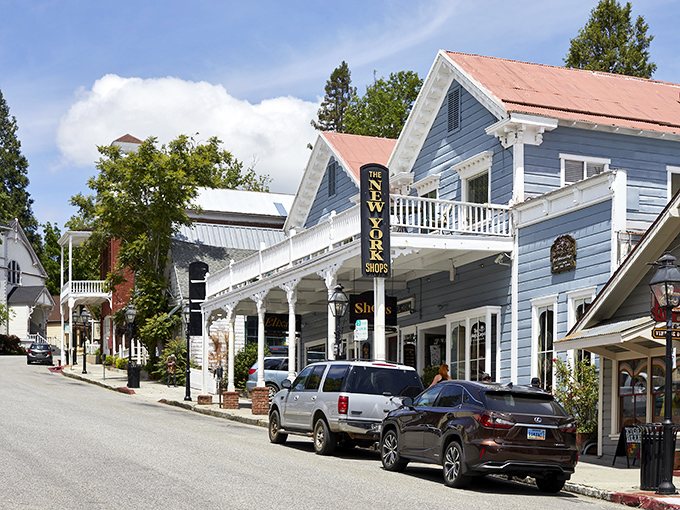 Nevada City cascades down forested hillsides like a watercolor painting of Gold Rush dreams.