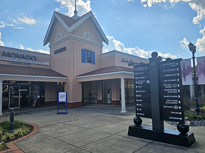 That classic town square vibe makes you feel like Andy Griffith might stroll by carrying shopping bags instead of fishing poles.