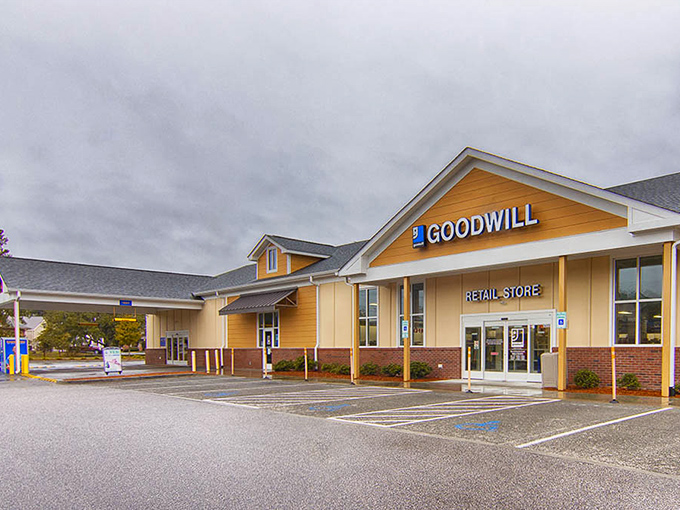 Palmetto Goodwill's bright yellow beacon calls to bargain hunters like a lighthouse guides ships.