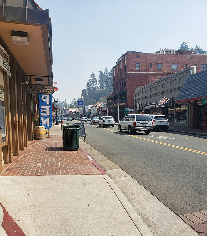 Placerville's Main Street has traded hangman's nooses for hanging flower baskets in a remarkable transformation.