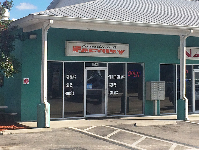 Sandwich Factory's teal building stands out like a tropical oasis for anyone craving a perfect Cuban or sub.