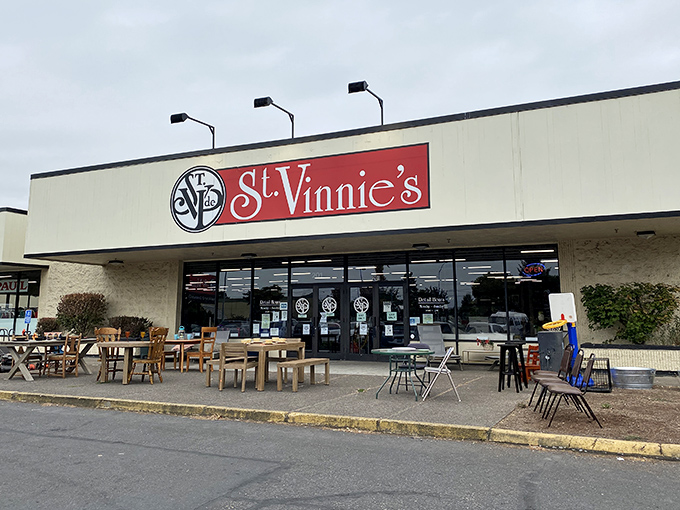 St. Vinnie's welcoming storefront promises community-minded shopping where every purchase helps local families thrive together.