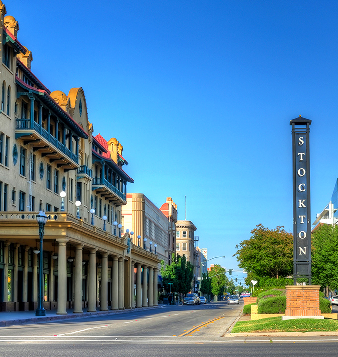 Stockton's classic downtown architecture whispers stories of California's golden age with quiet dignity.