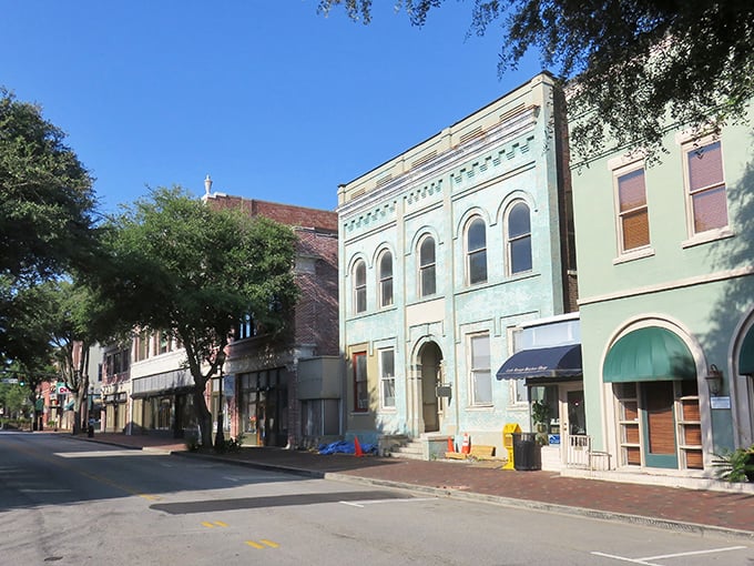 Sumter's pastel colored buildings stand as testaments to the past while housing businesses that won't bankrupt your future.