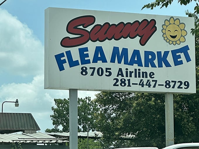 Sunny by name and sunny by nature - this cheerful sign promises good vibes inside.