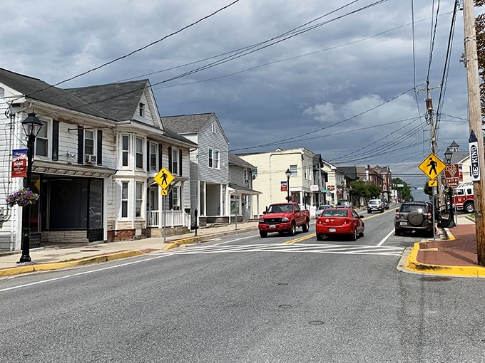 A quiet stroll down Taneytown&rsquo;s main street, where small-town charm meets everyday life.