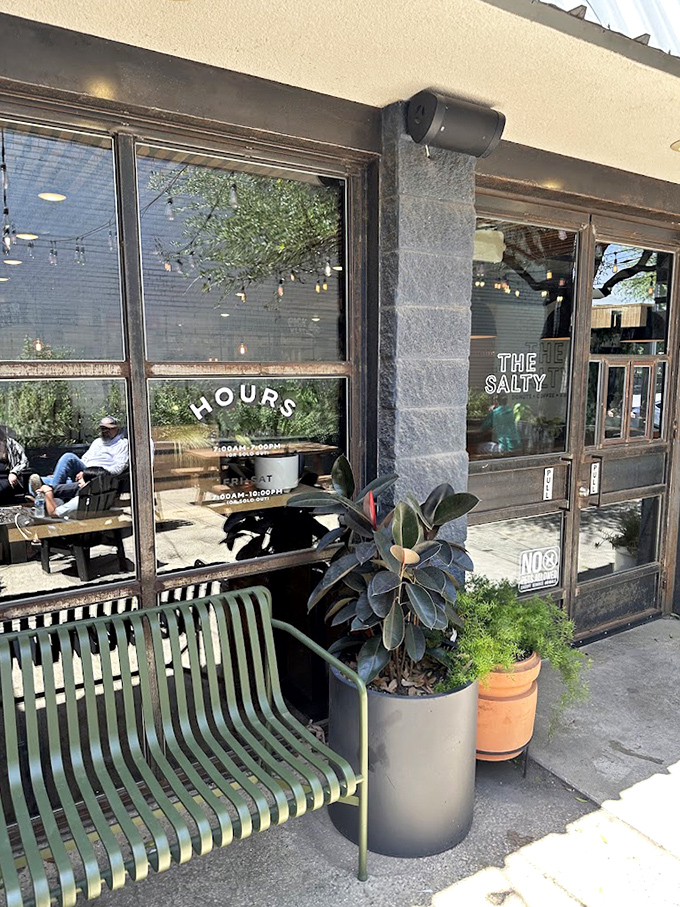 The Salty Donut's modern storefront hints at the craft approach they bring to the humble donut.