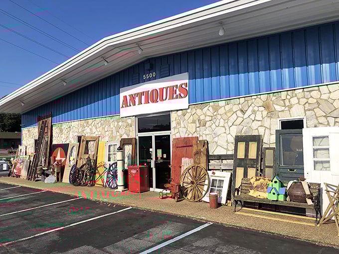 That blue exterior practically shouts "massive selection inside" - and it delivers on the promise.